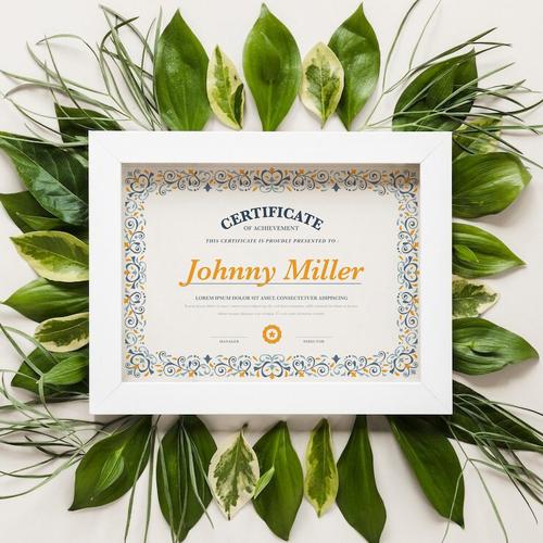 Jual FRAME SERTIFIKAT A4 MOTIF MINIMALIS WARNA HITAM PUTIH - Black ...