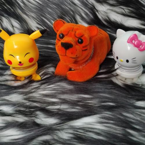 Jual Boneka goyang pajangan dashboard mobil motif harimau orange dan ...