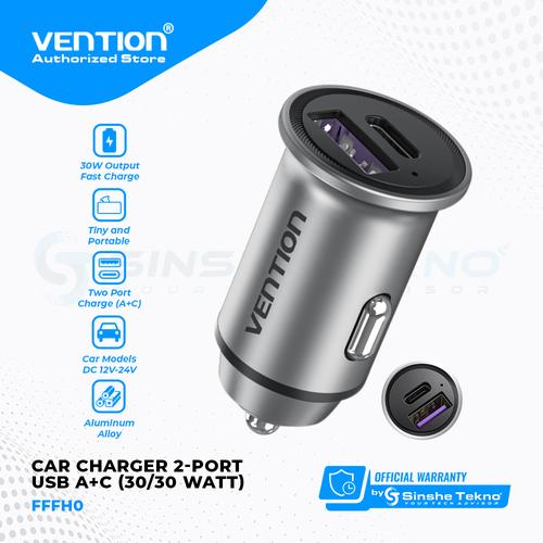 Jual Vention Car Charger Usb Type A+C Samsung Iphone Android Xiaomi ...