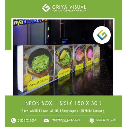 Jual NEON BOX FULL AKRILIK 1 SISI 150x30 (MINUMAN) - Jakarta Selatan ...