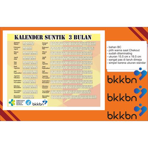 Jual Kalender KB 3 bulan termurah(laminating) - Ungu - Kab. Lumajang ...