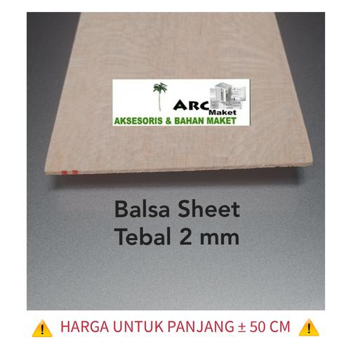 Jual KAYU BALSA SHEET TEBAL 2mm BAHAN MAKET ARSITEKTUR/DESAIN INTERIOR ...
