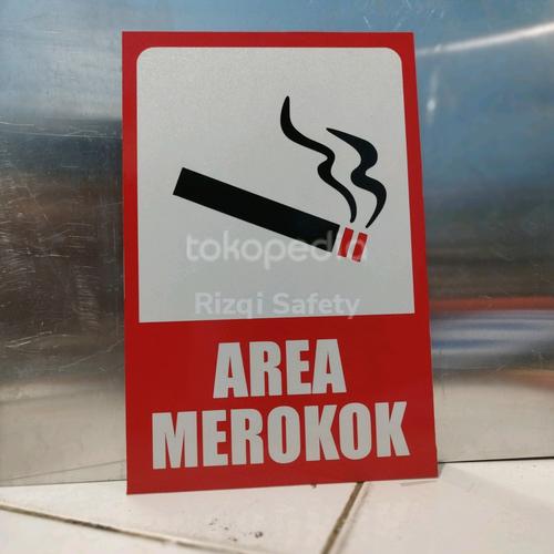 Jual PLAT RAMBU AREA SMOKING UKURAN 20×30cm - Jakarta Barat - Rizqi ...