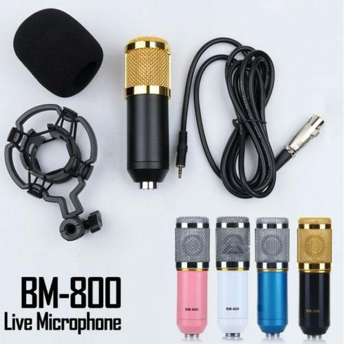 Jual MICROPHONE LIVE PODCAST BM800 MIC CONDESER BIGO LIVE YOUTUBE ...