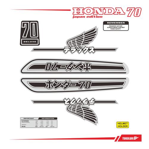 Jual STIKER STRIPING DECAL MOTOR HONDA C70 JAPAN - Abu-abu - Kab ...