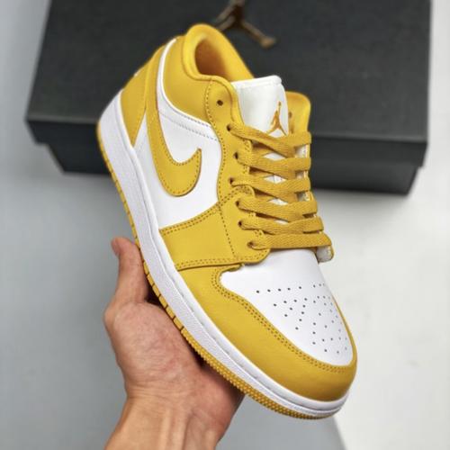 Jual NIKE AIR JORDAN 1 LOW MUSTARD POLLEN ORIGINAL SNEAKERS - 41 ...