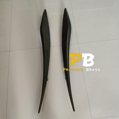 Promo Handle Pintu Rumah Kuningan Motif Blarak Polos Hitam Doff 90 cm 2 ...