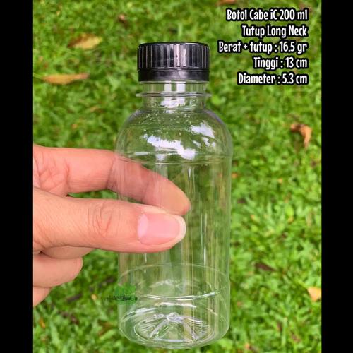 Jual Botol Cabe iC 200 ml Tutup LN cuka juice VCO kopi minyak sirup ...