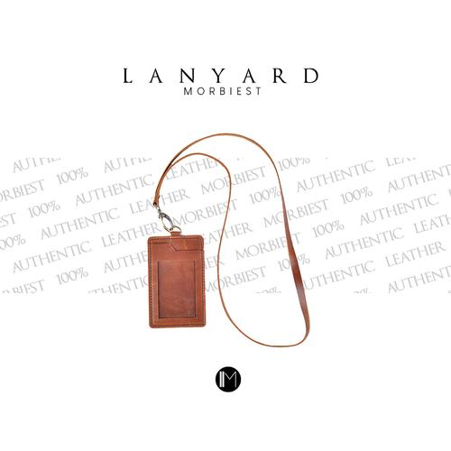 Jual Lanyard Kulit Asli - ID Card Name Tag Kulit - MORBIEST Lanyard ...
