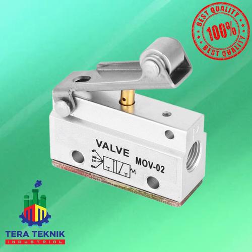 Jual Mechanical Valve Roller Pneumatic 2/2 Mov-02 1/8"(READY STOCK ...