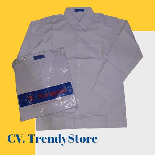 Jual BAJU SERAGAM SEKOLAH SD POLOS PUTIH LENGAN PANJANG MEREK SERAGAM ...