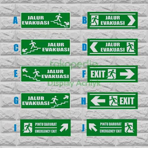 Jual rambu rambu gedung - J - Kab. Malang - Display Acrilyk | Tokopedia