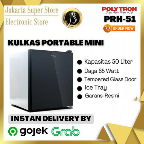 Jual KULKAS PORTABLE MINI BAR POLYTRON PRH-51 - Hitam - Jakarta Utara ...
