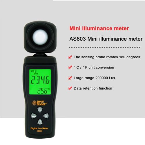 Jual Smart Sensor AS803 Alat Ukur Intensitas Cahaya AS-803 Luxmeter ...
