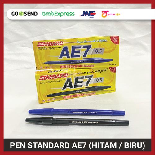 Jual [ECER] Pulpen / Pena / Pen STANDARD - AE7 (Hitam / Biru) - Hitam - Kota Bekasi - Penta Pack ...