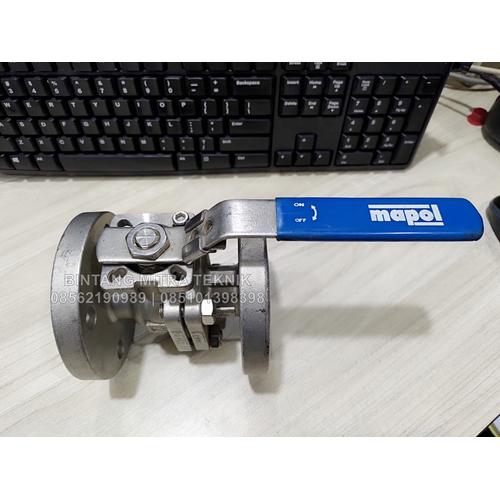 Jual BALL VALVE STAINLESS SS316 PN40 DN25 1" BALL VALVE MAPOL - Kota ...