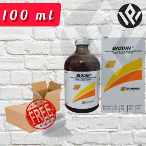 Jual Biodin Romindo 100 ml Injeksi Penguat Otot & Daya tahan tubuh ...
