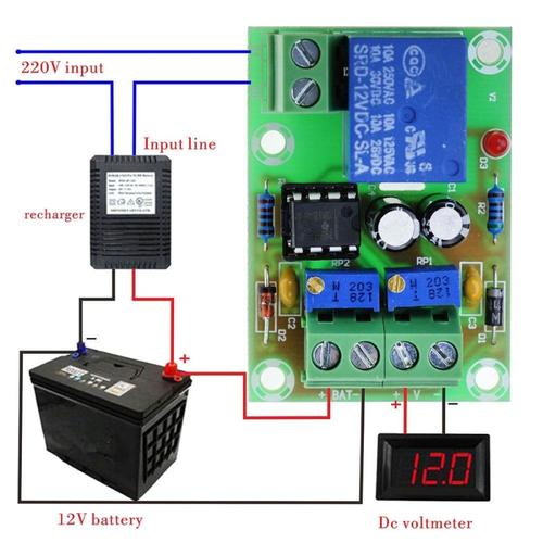 Jual Module Charger Batterai Accu modul Cas Otomatis Aki 12V DC ...