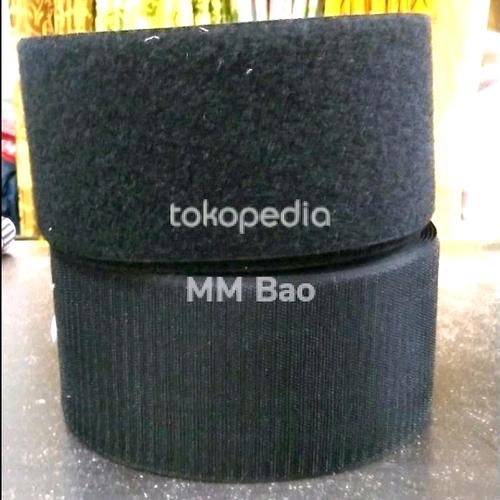 Jual velcro 10cm per meter 1 set / kasar saja/ halus saja - Putih ...