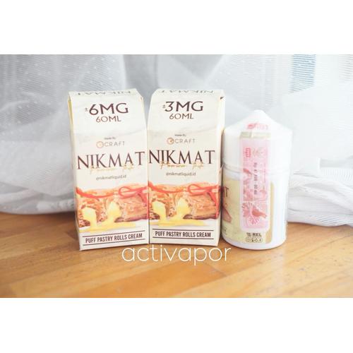 Jual Nikmat 3mg 60ml Puff Pastry Rolls Cream Liquid Vape - Jakarta ...