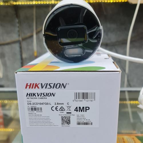 Jual CAMERA IP HIKVISION DS-2CD 1047 GO-L 4MP COLOR VU SIANG MLM ...