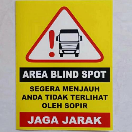 Jual stiker BLIND SPOT 23X30CM sign rambu k3 - Jakarta Utara - BERKAH ...