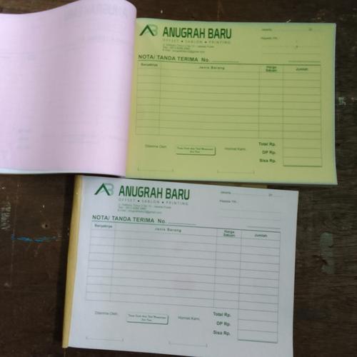 Jual Boku bon/nota/tanda trima/surat jalan/kwitansi bahan NCR - Jakarta ...