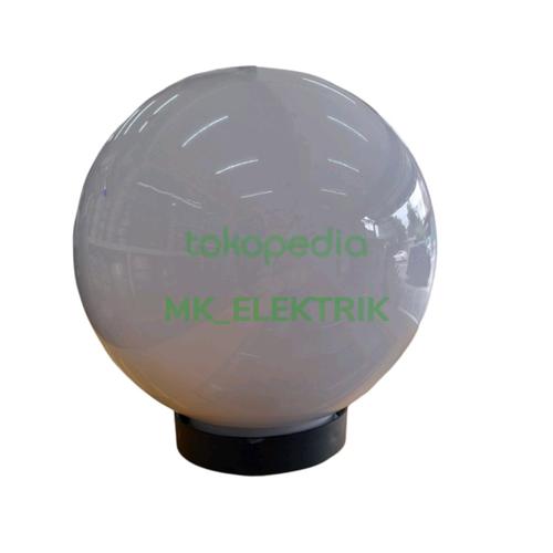 Jual Kap Lampu Taman Meval , bola lampu, lampu bulat - PlainWhite Opal ...