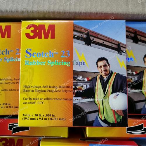 Jual 3M Scotch 23 Rubber Splicing Tape Original Uk 19mmx9,1m /Isolasi ...