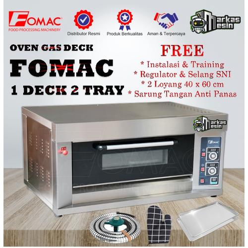 Jual Gas Oven Roti 1 Deck 2 Tray Pemanggang Roti BOV-ARF20H FOMAC ...