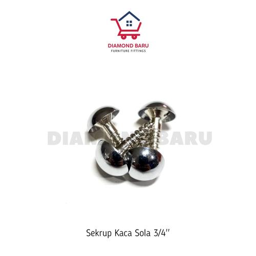 Jual Mirror Screw /Sekrup / Skrup Kaca Sola 1" 1.5" dan 3/4" / Wood ...
