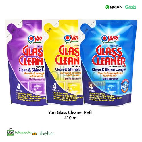 Jual Yuri Glass Cleaner Refill 410ml Cairan Pembersih Kaca - Kota ...