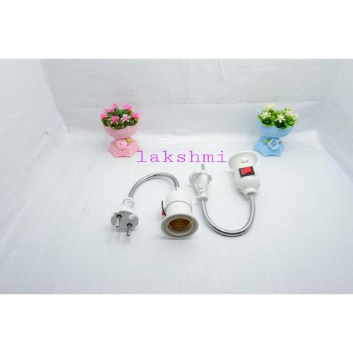 Jual Fitting Colok Flexible Holder Lampu Ukuran E27 Colok Listrik ...
