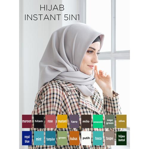 Jual HIJAB SQUARE INSTAN 5-IN-1(HIJAB INSTAN DENGAN BERMACAM MACAM ...