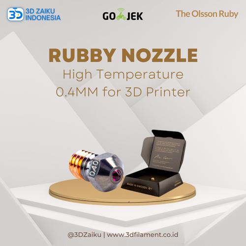 Jual Original Olsson High Temperature 0.4MM Ruby Nozzle for 3D Printer ...