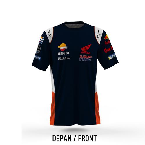 Jual Baju Kaos Jersey Honda Repsol HRC Racing Team Moto GP 2022 Biru ...