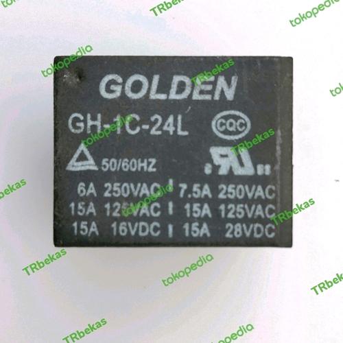 Jual Relay GOLDEN GH-1C-24L Relay 24vdc Cotact 6A 250vac - Kota ...