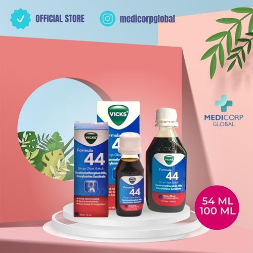 Jual Vicks formula 44 sirup obat batuk kering berdahak flu 54 100 ml ...