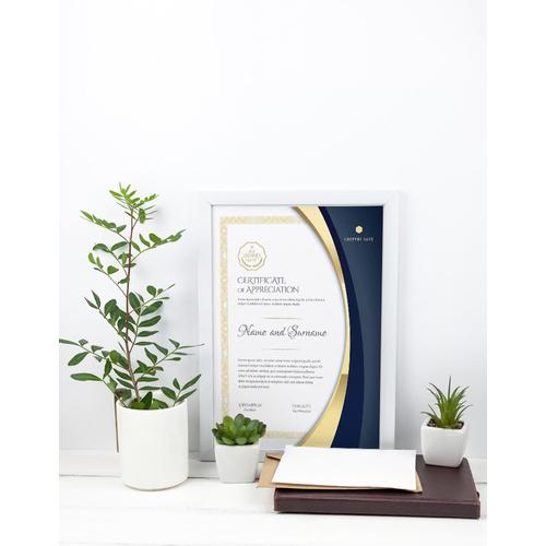 Jual FRAME FOTO A4 PUTIH POLOS MOTIF MINIMALIS SparkJoy - Black Frame ...