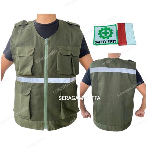 Jual Wearpack Rompi Premium katelpak Proyek lapangan rompi kerja Hijau ...