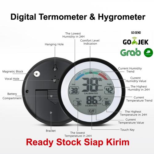 Jual Digital Hygrometer Termometer Ruangan Ukur suhu & kelembaban ...