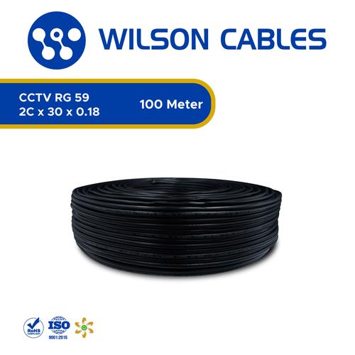 Promo Wilson Cables - Kabel CCTV Coaxial RG59 + Power Cord 100 Meter ...