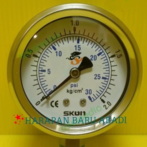 Jual Pressure Gauge SKON 2 1/2" inch 2 Bar 30 Psi Stainless Brass - Jakarta Barat - Harapan Baru ...