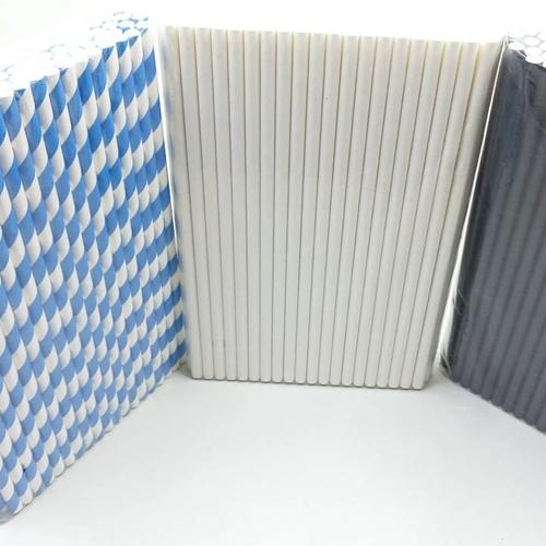 Jual paper straw 6mm x 198mm - isi 100pcs per pack - Kraft - Kota ...