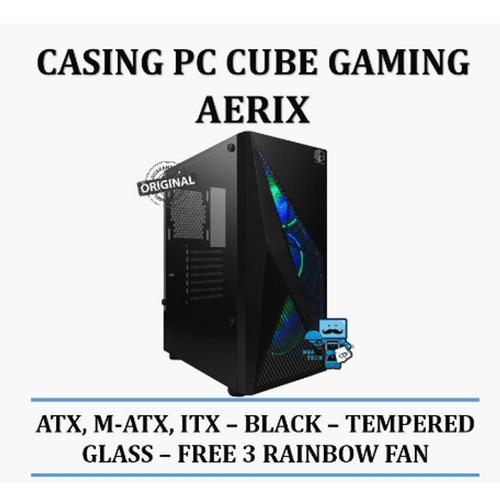 Promo Casing PC Cube Gaming Aerix - Black Cicil 0% 3x - Jakarta Pusat ...