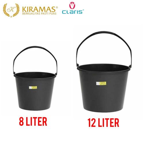 Jual Ember Hitam Anti Pecah - Kiramas (8 Liter /12 Liter) - 8 LITER ...