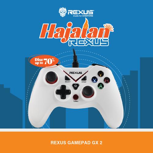 Jual Rexus GX2 Gladius Pro Gaming Gamepad - Joystick / Stick - Hitam ...