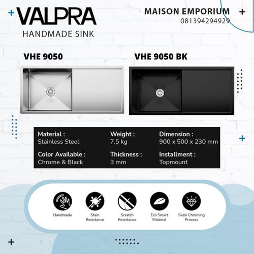 Jual Kitchen Sink Valpra 90x50 cm / Bak Cuci Piring Stainless 9050 ...