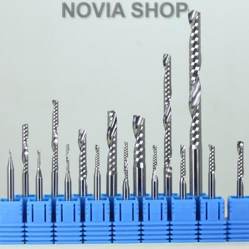 Jual Mata CNC router bit single flute 1F 1mm 2mm 3mm 4mm 5mm 6mm 8mm ...