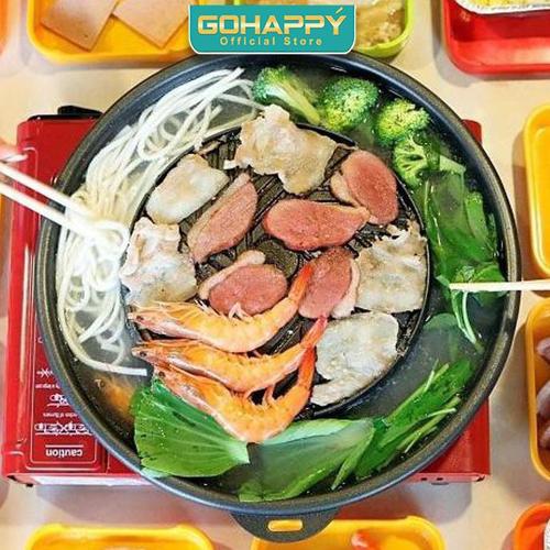 Jual Top Bulgogi 2 In 1 Thai Suki Pan Gohappy Mookata Grill Pan Multi ...